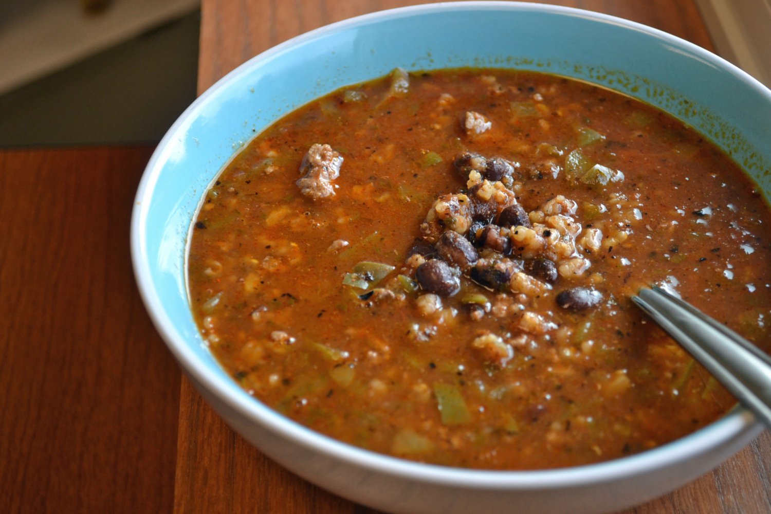 Beef and Bean Salsa Soup (aka leftover soup!) | My Bizzy Kitchen