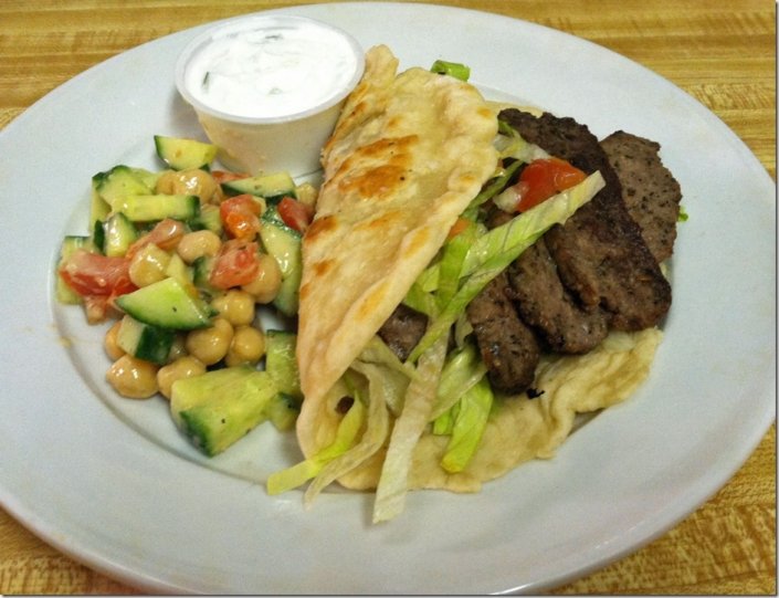 homemade gyros and naan bread