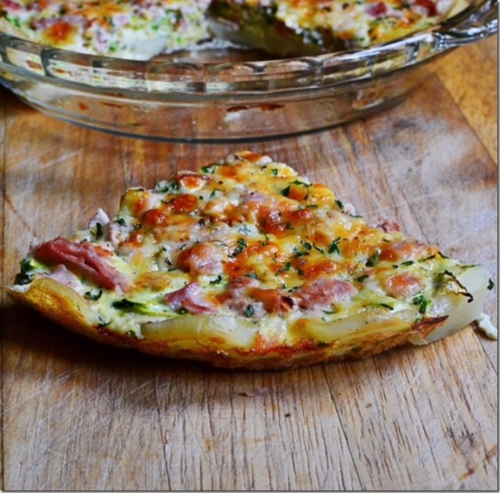 Potato Crusted Quiche | My Bizzy Kitchen