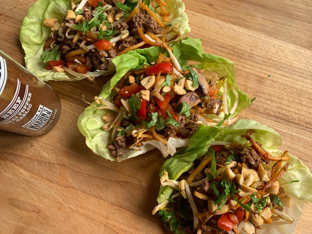 Thai Beef Cups | My Bizzy Kitchen
