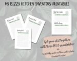 Organizational Printables | My Bizzy Kitchen