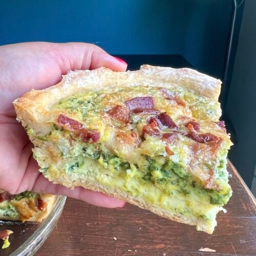 Healthy Cottage Cheese Quiche Recipe | My Bizzy Kitchen